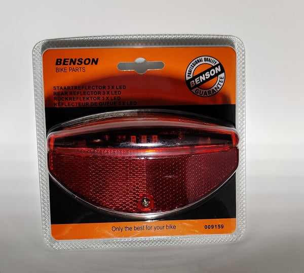 HBS Rear Rack Light 3 LED w batteries - Normaal Bike Shop